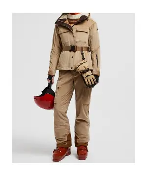 Moncler Hague Technical Corduroy Down Jacket With Hood
