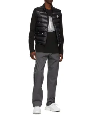Moncler Gui Packable Zip-up Padded Gilet - Black