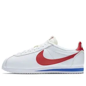 Nike Classic Cortez Premium Sneakers - White/red-gm Royal