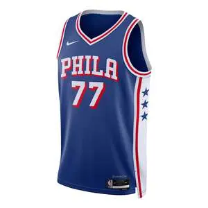 Nike Dri-fit Nba Philadelphia 76ers Icon Edition Swingman Jersey - Rush Blue