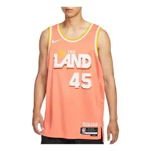 Nike Nba Donovan Mitchell Cleveland Cavaliers City Edition Swingman Jersey - Orange Frost