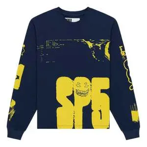 SP5DER X-ray Long-sleeve T-shirt - Navy