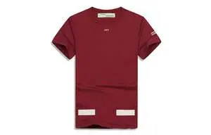 Off-White Arrows Sketch Round Neck - Wine Red