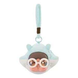POP MART Crybaby Cry Me An Ocean Series Earphone Bag 'the Manta Ray - Multi-color