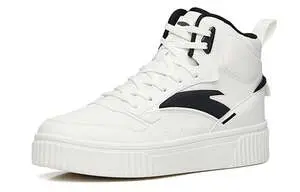 ANTA Skateboarding Series High-top Sneakers - White/black