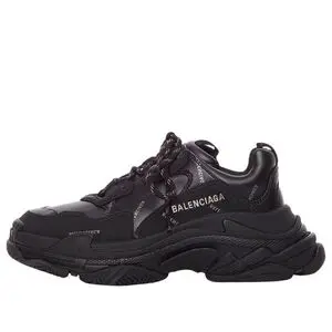 Balenciaga Triple S Allover Logo Sneakers - Black