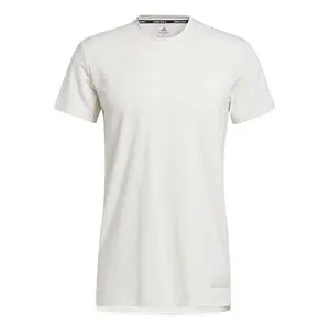 Adidas Stu Tech Tee Casual Sports Running Short Sleeve - White