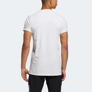 Adidas Stu Tech Tee Casual Sports Running Short Sleeve - White