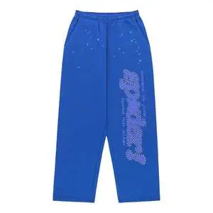 SP5DER Rhinestone Punk V2 Sweatpant - Blue