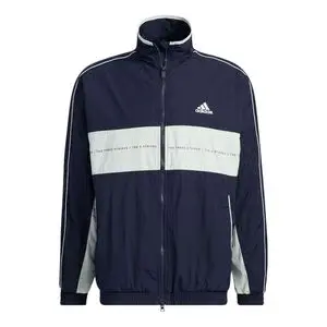 Adidas Oversized Fit Woven Jackets Asia Sizing 'navy White - Navy/white