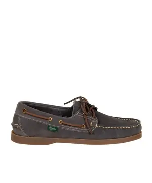 Paraboot Round-toe Suede Boat Shoes