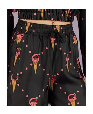Gucci Silk Ice Cream Print Shorts