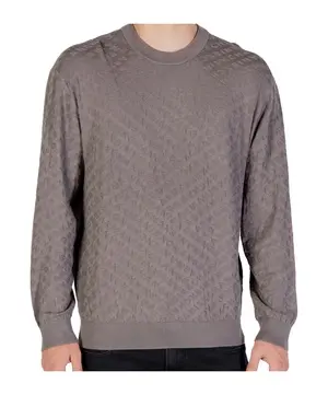 Armani Exchange Textured Long-sleeve Knitted Shirt