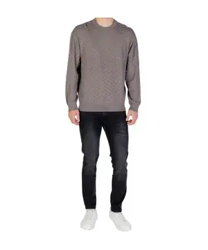 Armani Exchange Textured Long-sleeve Knitted Shirt