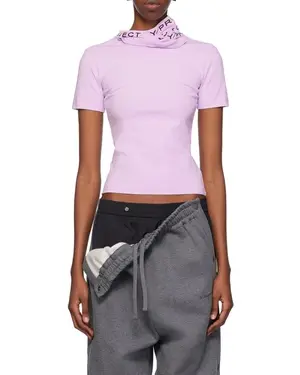 Y/project Three-neck Logo T-shirt - Purple