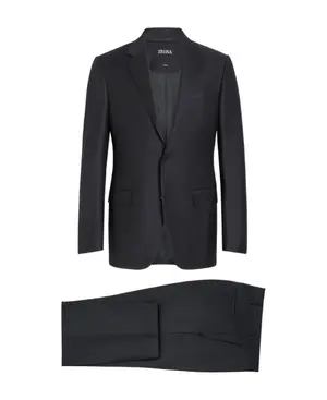 Zegna Trofeo Single-breasted Suit - Black