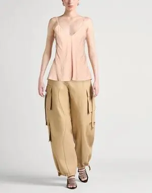 Amiri Viscose Jacquard Logo Embellished V-neck Camisole