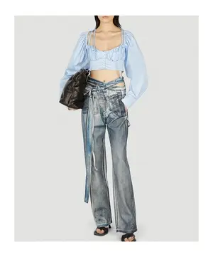 Ottolinger Pleated Round-neck Blouse