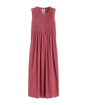 Max Mara Sleeveless Crew Neck Dress - Cherry Red