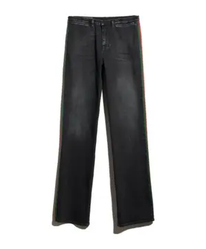 Gucci Low Straight Jeans With Web Detail