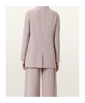 ALLSAINTS Aleida Long Blazer - Purple