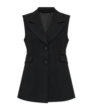 ALLSAINTS Sleeveless Vest With Lapel Collar