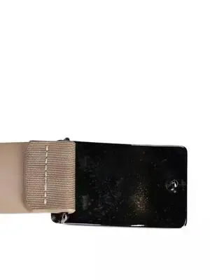 Burberry Check-print Plaque Buckle Belt - Neutrals
