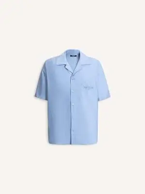 Balmain Vintage Shirt In Herringbone Poplin
