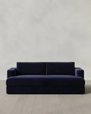 Quince Sierra Sleeper Sofa In Performance Velvet - Midnight