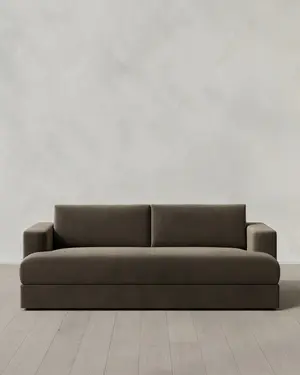 Quince Sierra Sleeper Sofa In Performance Velvet - Sable