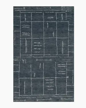 Quince Carson Wool Rug Blue
