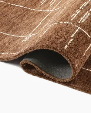 Quince Carson Wool Rug - Brown