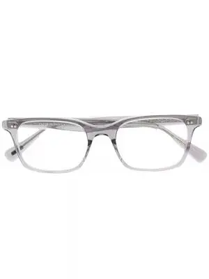 Oliver Spencer Nisen Rectangle-frame Glasses - Grey