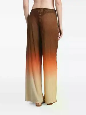 MC2 SAINT BARTH Amalia Glitter Trousers - Brown