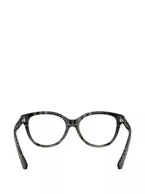 Burberry Check Round-frame Glasses