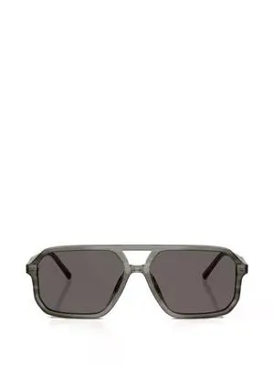 Dolce & Gabbana Striped Browline Sunglasses