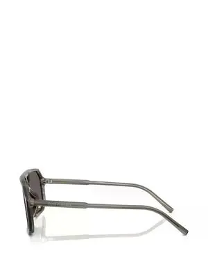 Dolce & Gabbana Striped Browline Sunglasses