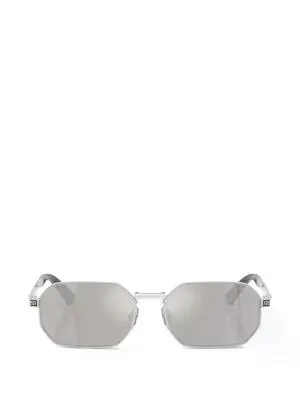 Versace Geometric-frame Mirrored Sunglasses