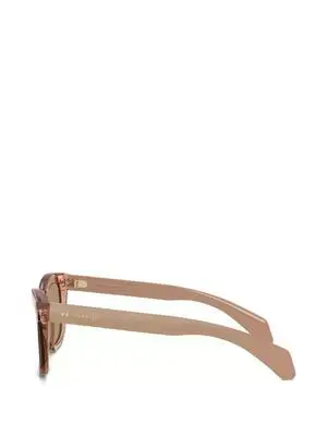 Moncler Geometric-frame Sunglasses - Pink