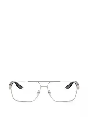 Prada Rectangle Frame Glasses - Silver