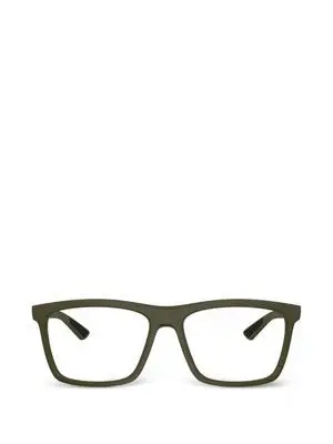 Prada Rectangle Frame Glasses - Green
