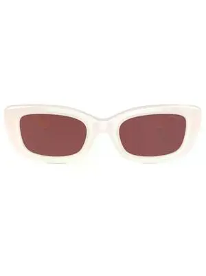 COACH Rectangle Frame Sunglasses - White
