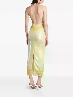 Retrofete Vicky Sequin-embellished Lace-trim Midi Dress