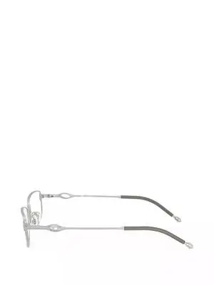 DIESEL® Logo Plaque Rectangle Frame Eyeglasses