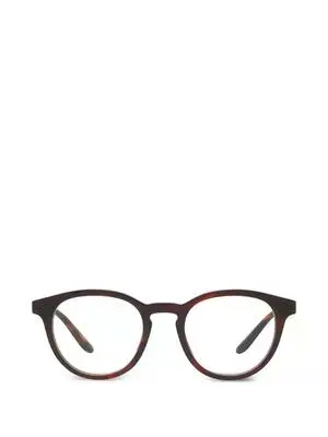 Giorgio Armani Round Frame Glasses - Brown