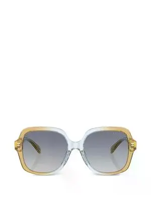 COACH Gradient-lenses Square-frame Sunglasses - Blue