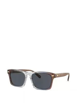 COACH Rectangle Frame Sunglasses - Brown