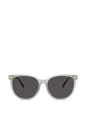 COACH Logo Plaque Cat-eye Sunglasses - Grey
