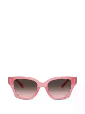 COACH Quilted-effect Square-frame Sunglasses - Pink
