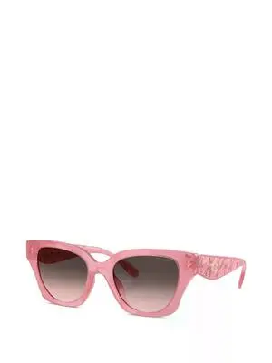 COACH Quilted-effect Square-frame Sunglasses
